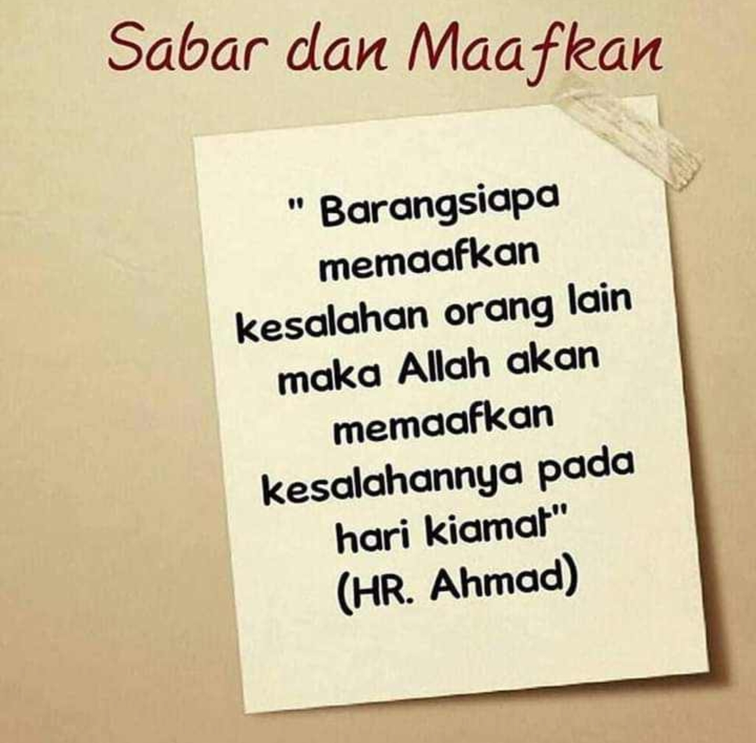 Sabar Dan Maafkan