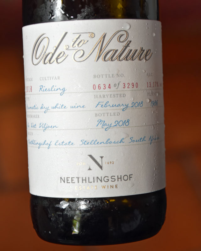 .: Vintage launch and Vegan lunch at Neethlingshof, Stellenbosch