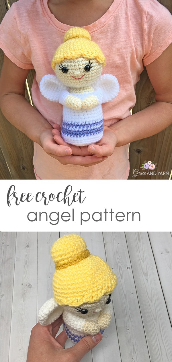 Free Crochet Mini Angel Pattern - Grace and Yarn