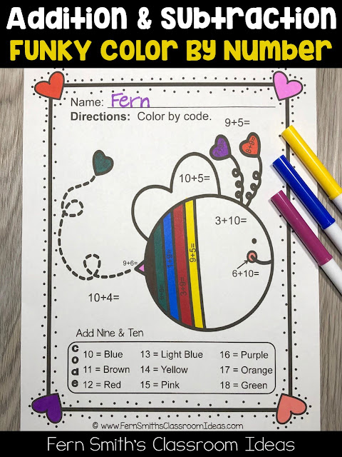 Teachers Love The FUNKY Color By Number Series & You Will Too! - Fern ...