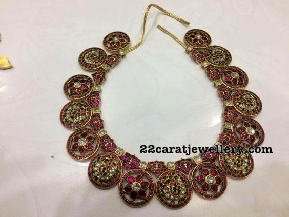 Bottu Mala in Rubies - Jewellery Designs