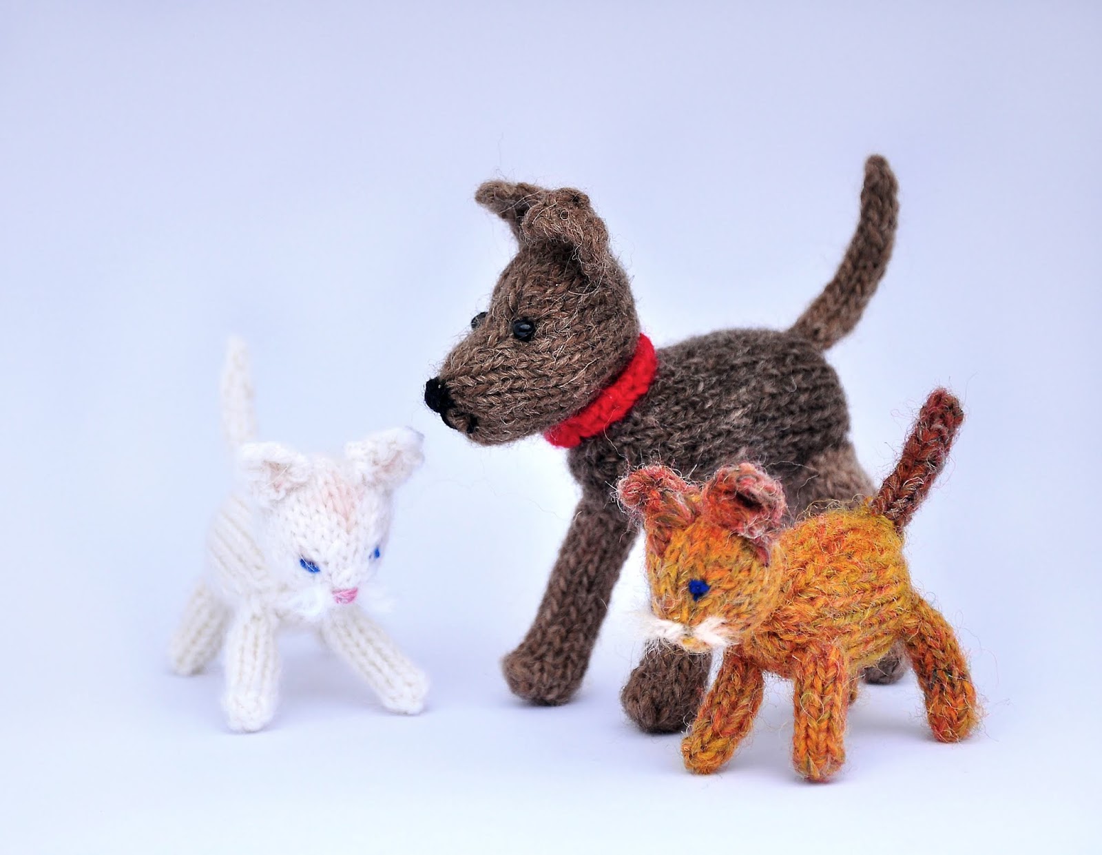 ElvesWorld toys and patterns: Knitted Puppy Dog Sophie - toy knitting ...