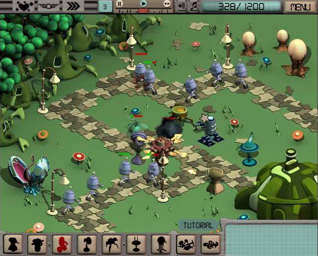 Free online game: Ir Robot 3D Tower Defence
