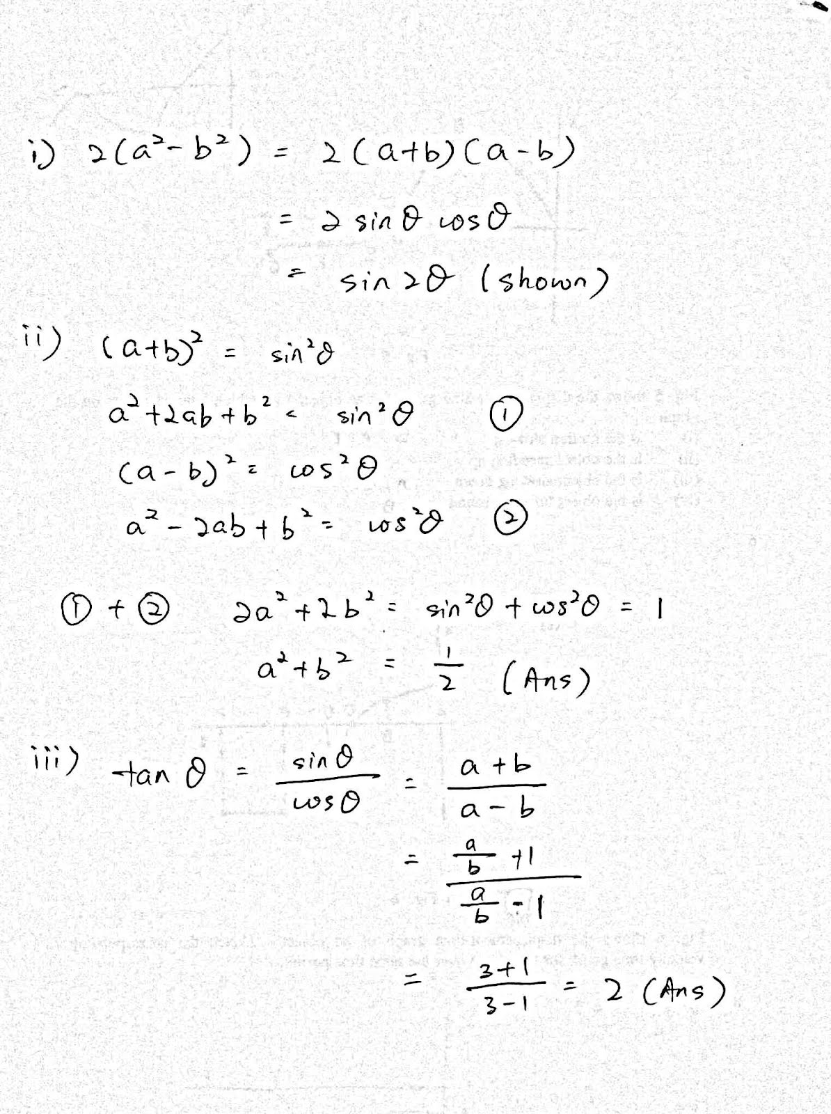 Challenging O Level Additional Maths (A Maths) Trigonometry questions ...
