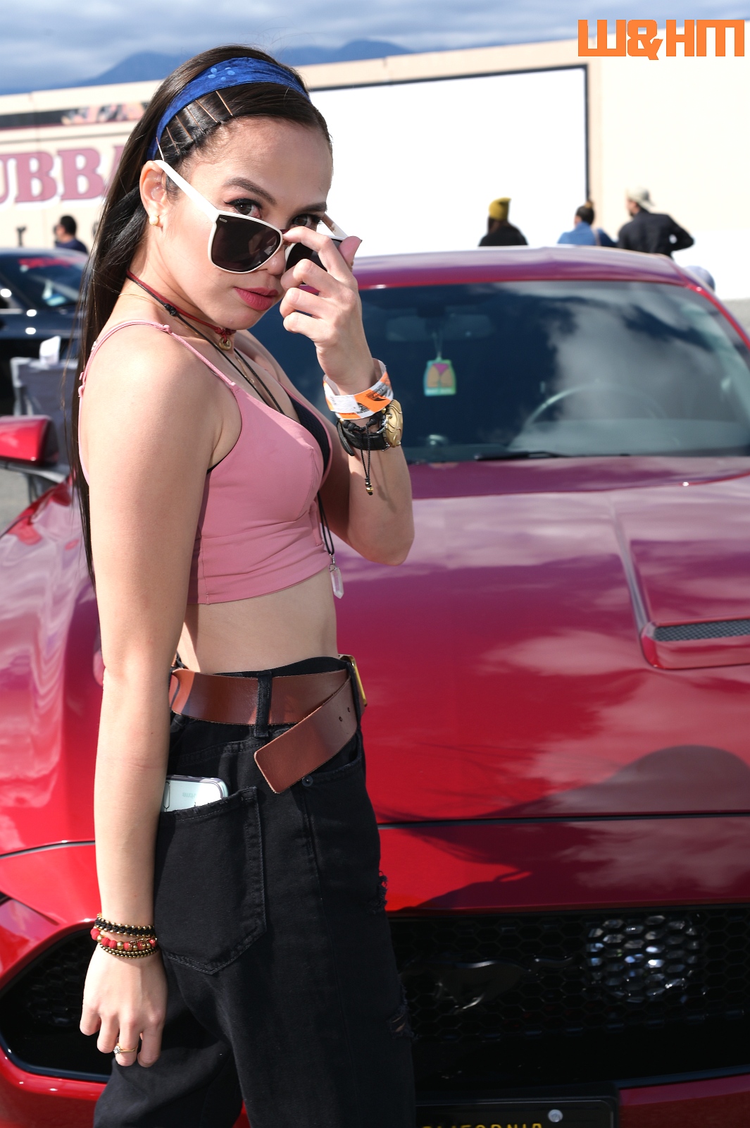 Arnee Mory, working with Racewars Model Lounge company at the 2020 ...