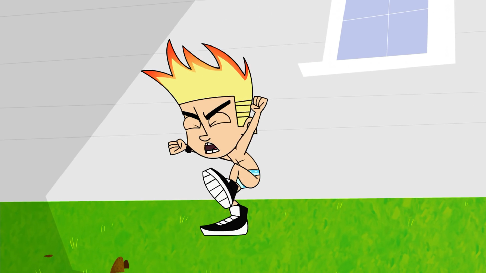 Shirtless Drawn Cartoon Boys & Men: Johnny Test in Briefs-3