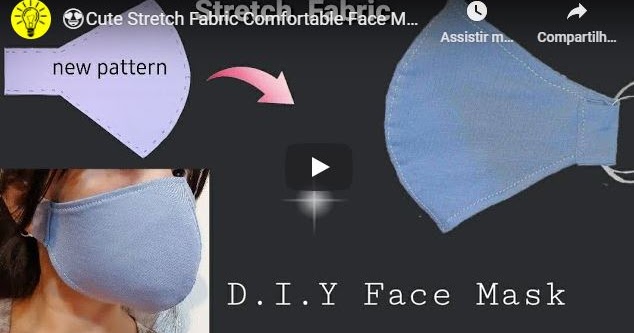 Cute Stretch Fabric Comfortable Face Mask Tutorial | HANDMADE Medical ...