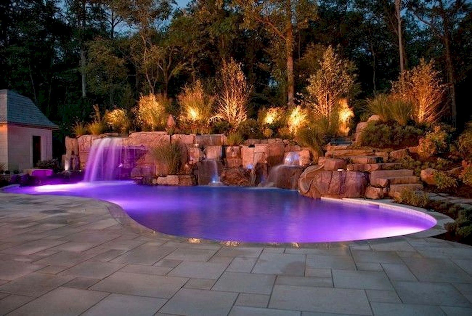 63 Fantastic Pool Lights To Beautify The Nighttime Atmosphere | ARA HOME