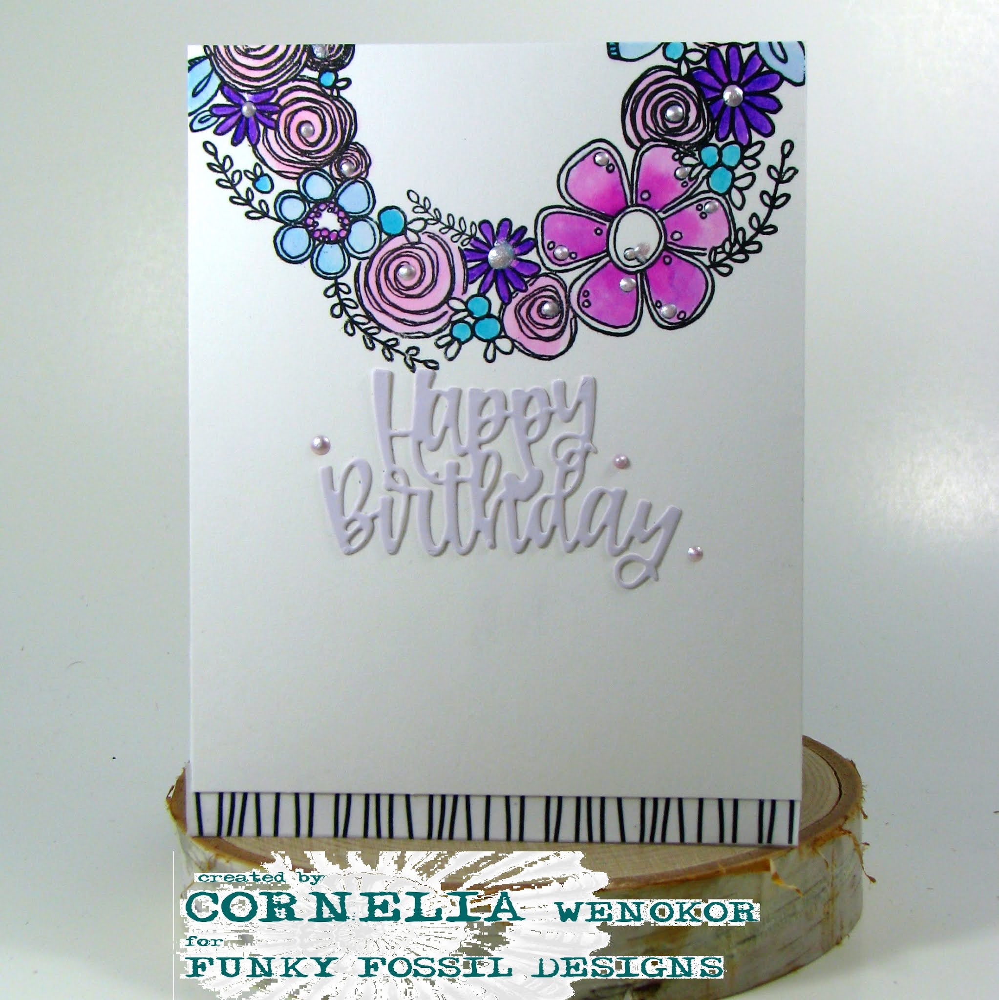 Funky Fossil Designs - Introducing Blooming Wreath