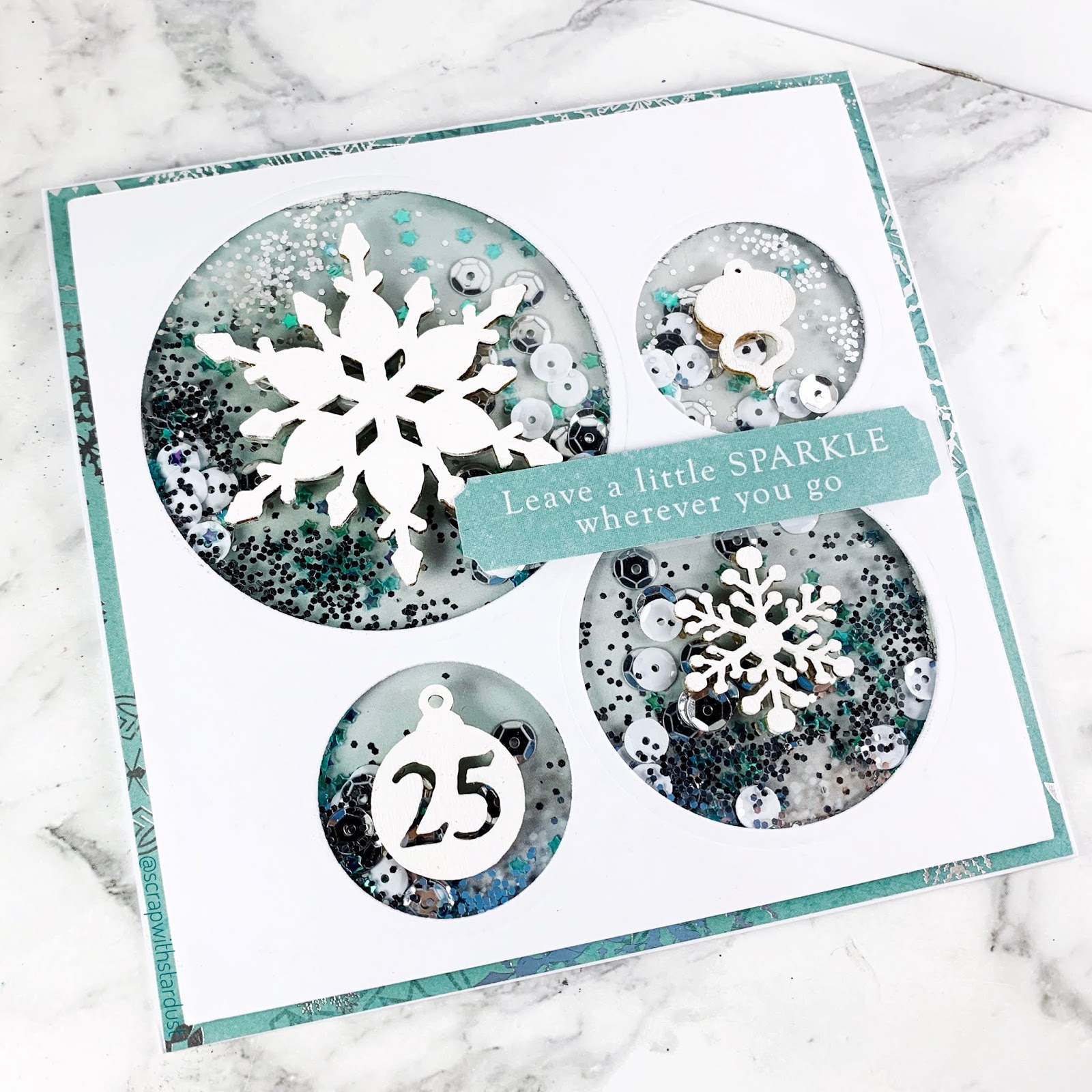 'Snow and Sparkle' - card