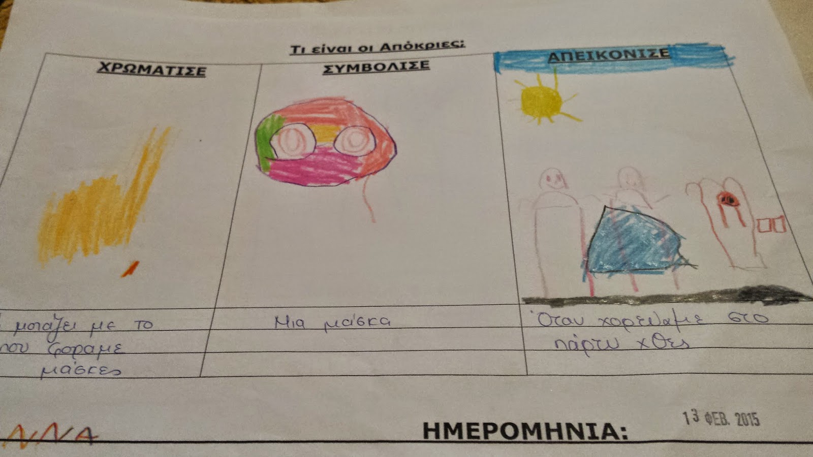 ΤΑ ΜΑΓΙΚΑ ΤΑΞΙΔΙΑ ΤΟΥ ΝΗΠΙΑΓΩΓΕΙΟΥ ΜΑΣ: ΑΠΟΚΡΙΑΤΙΚΑ ΗΘΗ-ΕΘΙΜΑ-ΠΑΙΧΝΙΔΙΑ