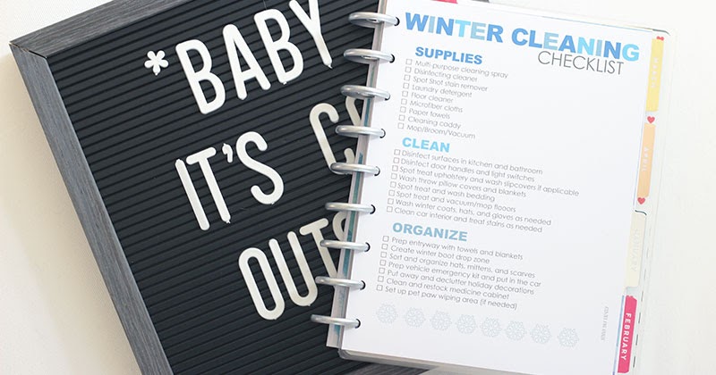 FREE Printable Winter House Cleaning Checklist | Sunny Day Family