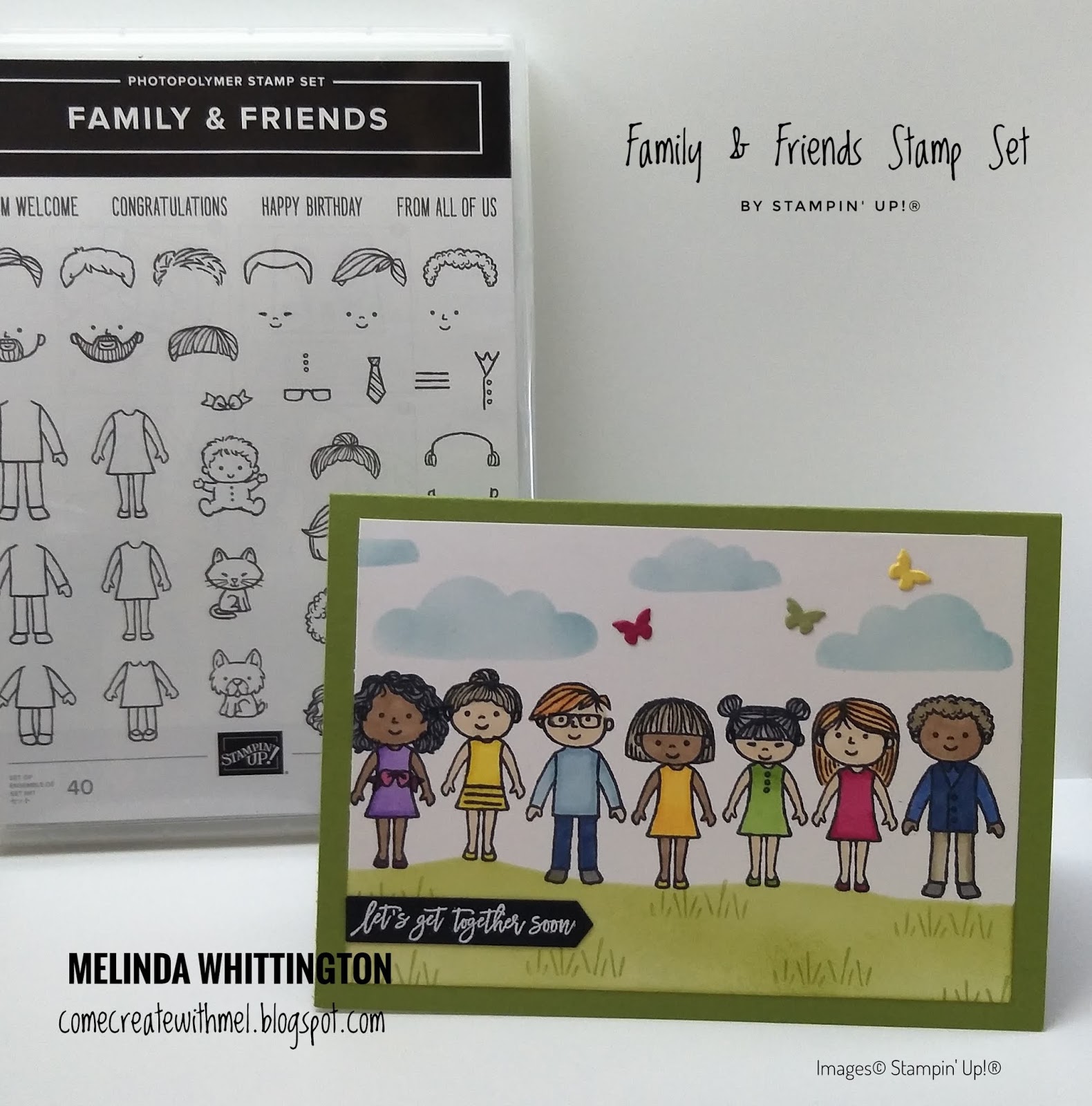 Stampin' Up! Family & Friends Stamp Set - Melinda Whittington