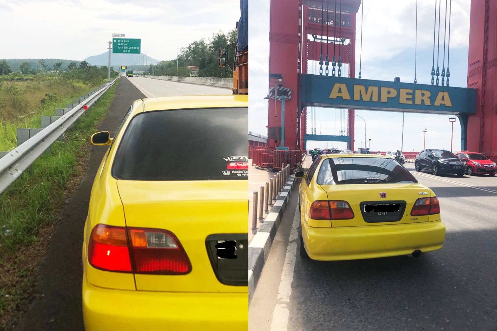 Ke Palembang dengan Honda Civic Ferio - JDlines.com