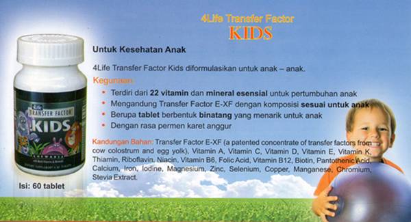 4Life Transfer Factor KIDS - Tri Factor Formula | 4LIFE INDONESIA ...