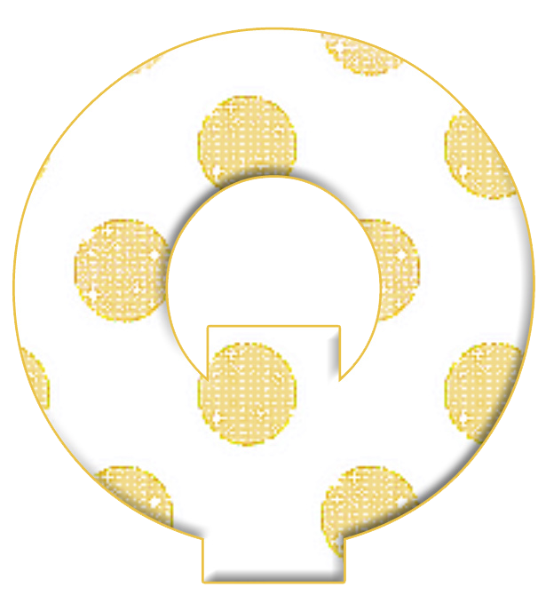 Abecedario Blanco con Lunares Dorados. White Alphabet with Gold Polka ...