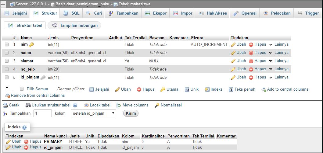 SEPUTAR DATA BASE: TUGAS PEMBUATAN DATABASE