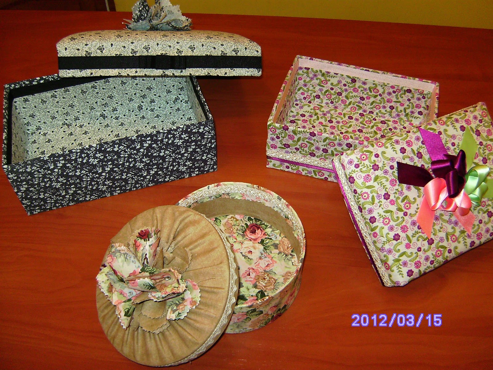 Cosas Bonitas de Mercería Hilos: CAJAS DE TELA