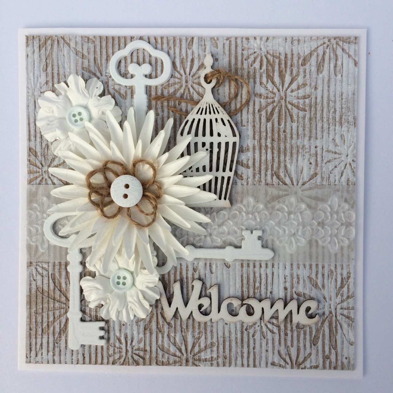 Welcome Kaart - Gerry's Craft Room