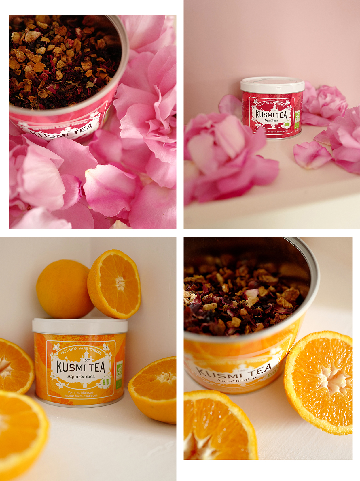 Infusions bio Kusmi Tea — Made in Faro