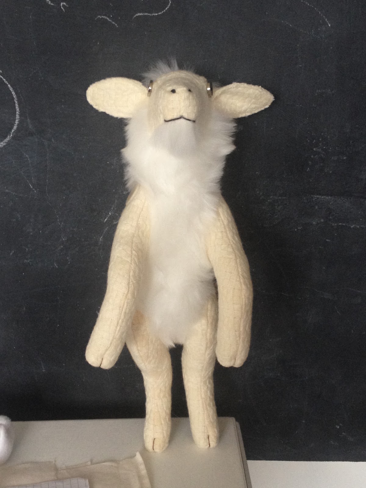 The Raggy Rat ...: New white goat doll ...