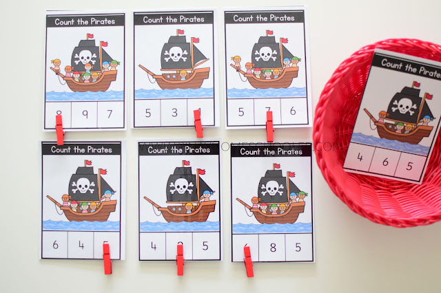 Pirates Preschool Math and Literacy Mini Unit | The Pinay Homeschooler
