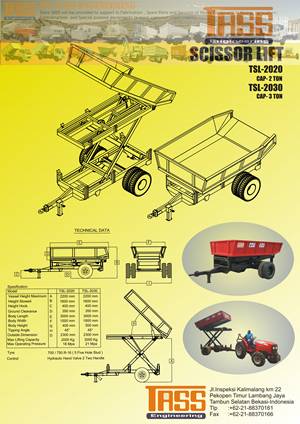 KAROSERI SCISSOR LIFT DUMP TRAILER | TASS ENGINEERING PT | KAROSERI ...