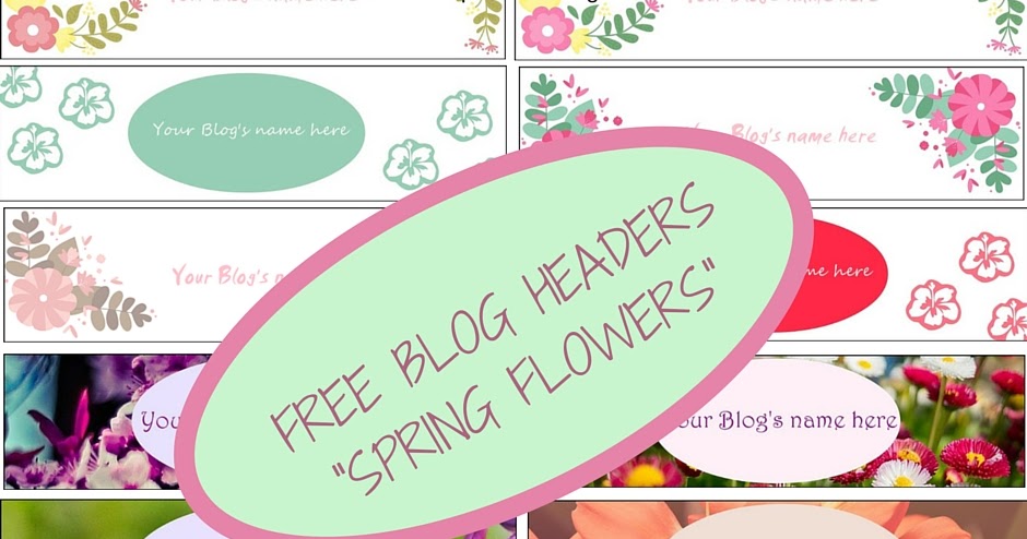 15 FREE Blog Headers " Spring Flowers