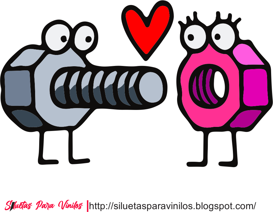 Tuerca Y Tornillo Love Free Vector