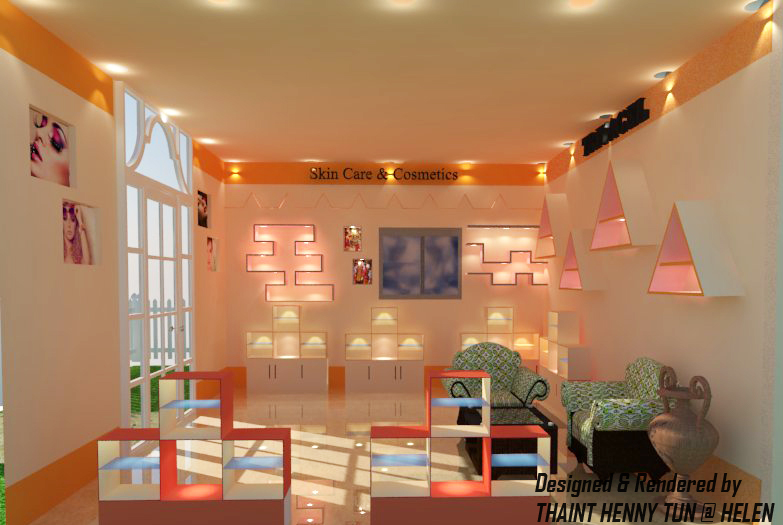 Small Cosmetic Shop Design