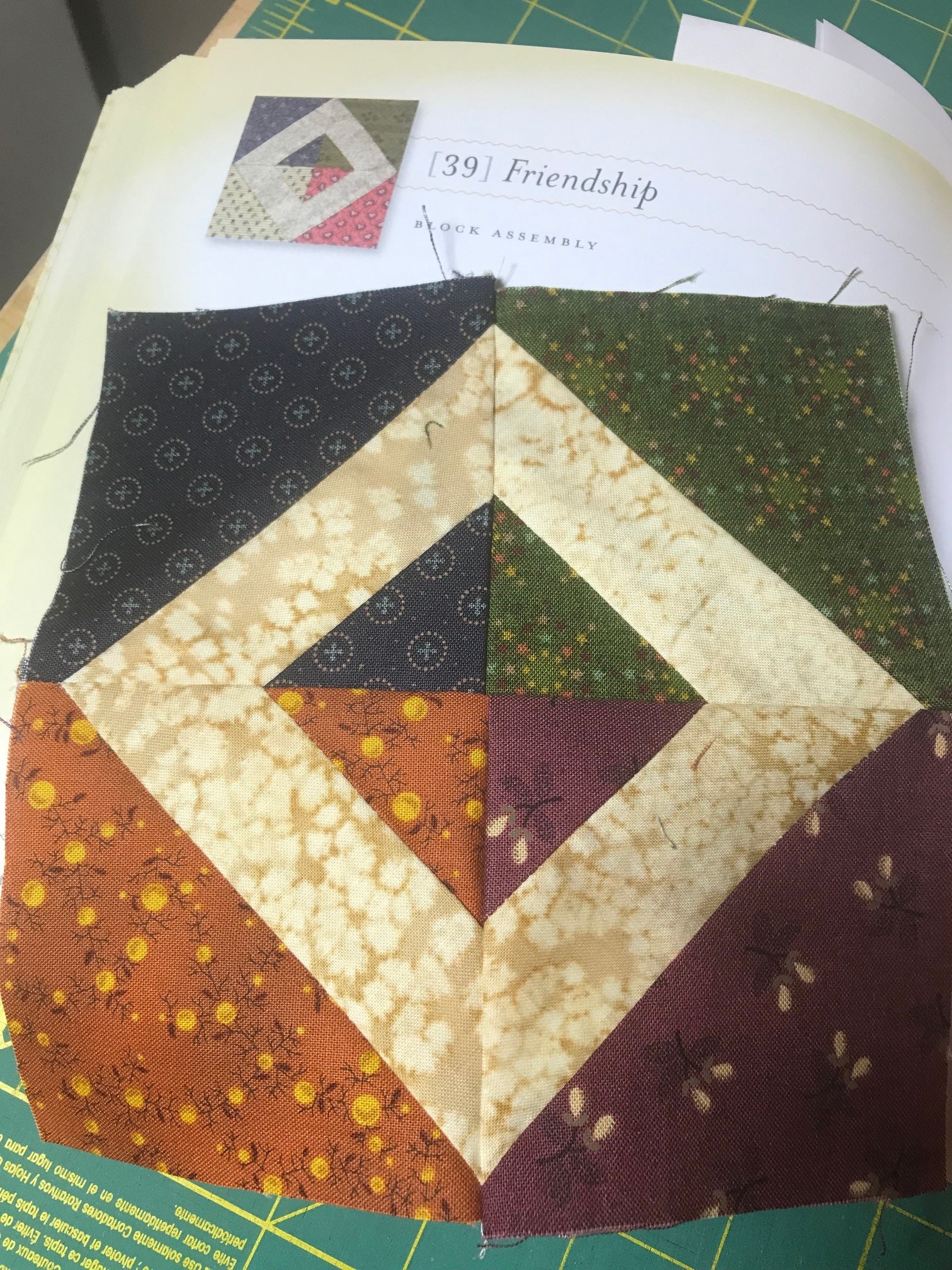 My Sewing Room: A much faster Friendship block tutorial