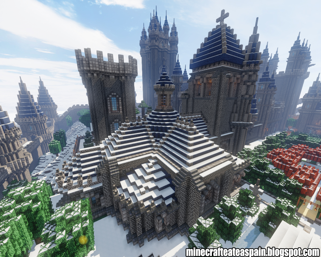 Creaciones Minecrafteate: Reino de Noriland, Castillo-Palacio en Minecraft.