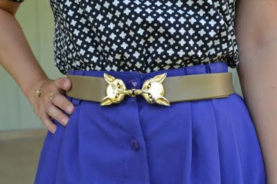 If Grandma wore Jcrew: Vintage fox belt