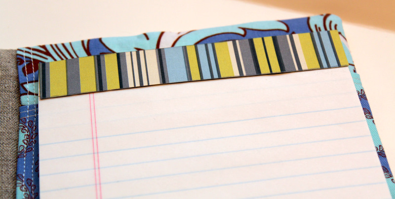 Fabric Portfolio and Notepad Holder Tutorial - The Cottage Mama