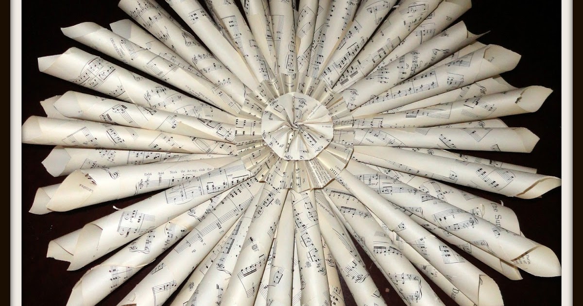 Sheet music wreath