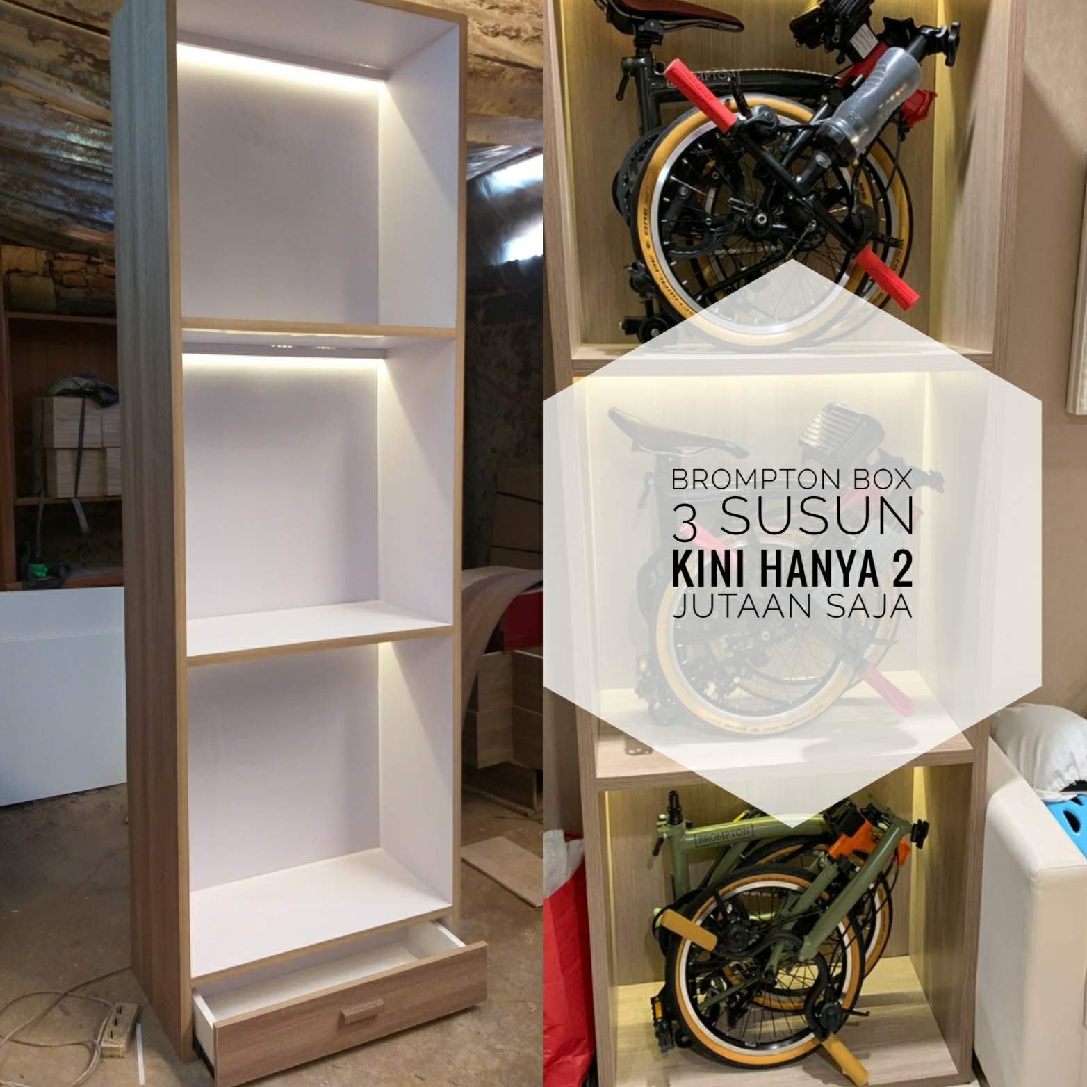 Rak sepeda lipat / brompton