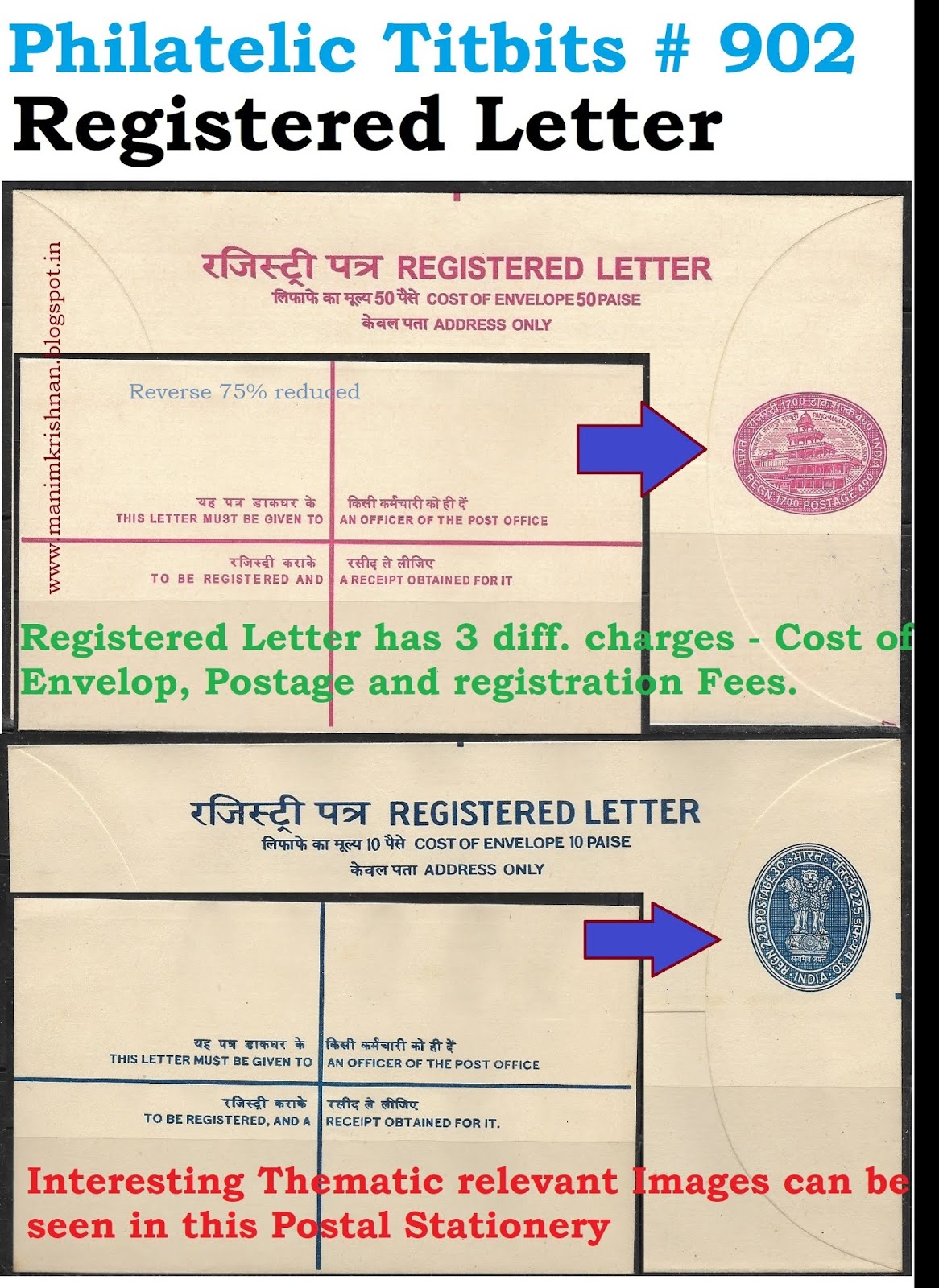 Philatelic Titbits: REGISTERED LETTER