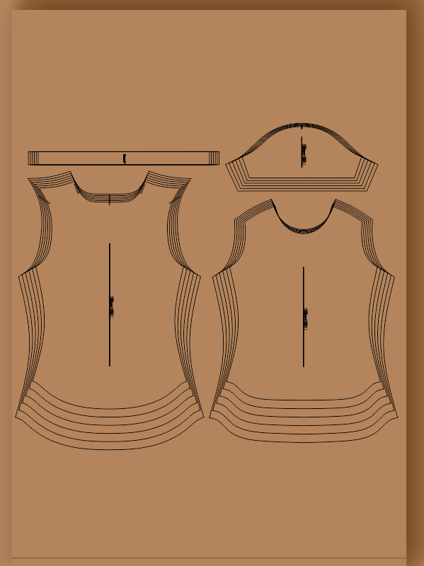 patrones playera running de mujer