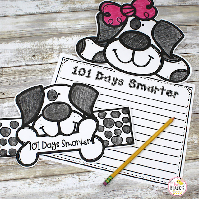 101st Day of School Name and Writing Crafts | Mrs. Black's Bees