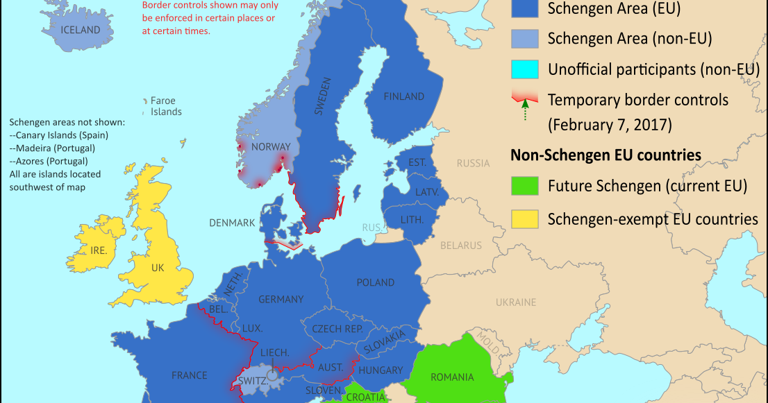 Schengen Border Controls In February 2017 Map Of Free Travel schengen-border-controls-in-february-2017-map-of-free-travel