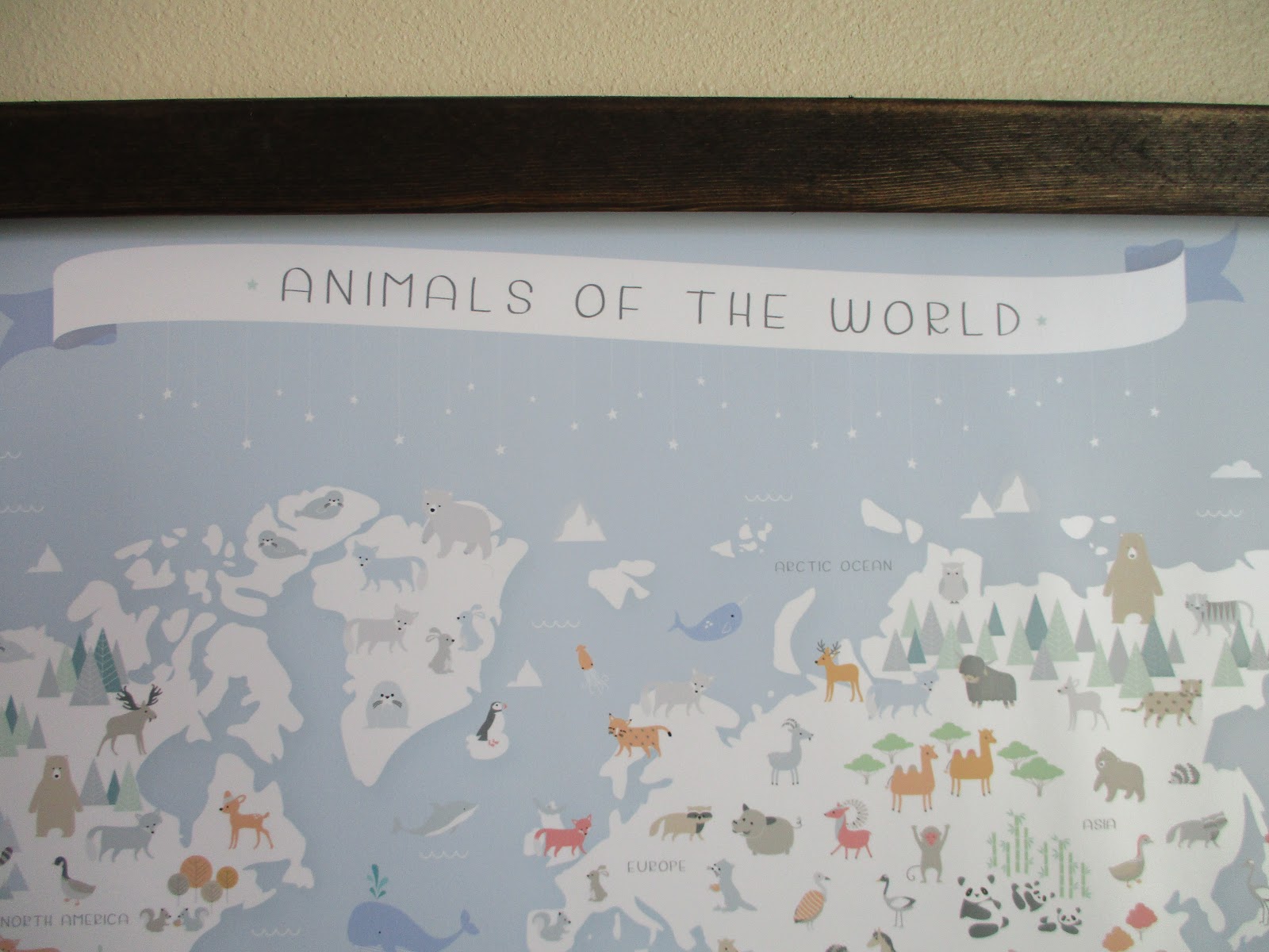 The Cozy Red Cottage: Hanging Map (or any printable) Tutorial