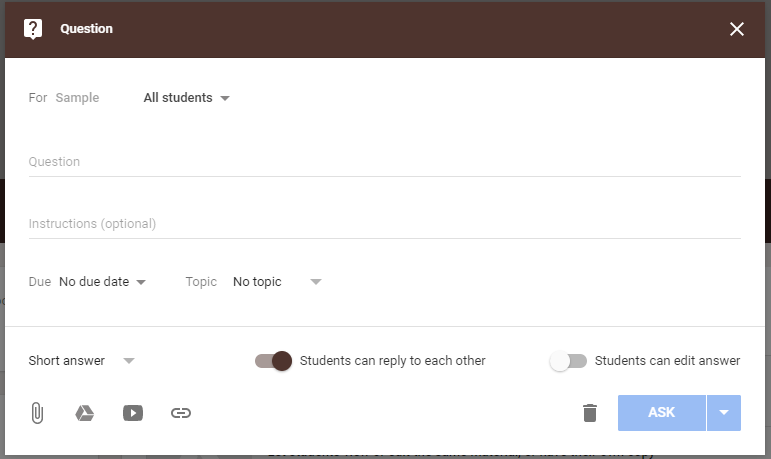 Time to Talk Tech : How to create a question in Google Classroom ...