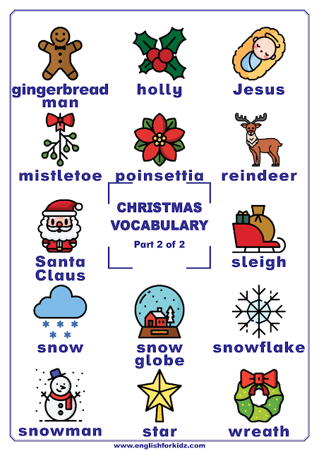 Christmas Vocabulary Posters christmas-vocabulary-posters