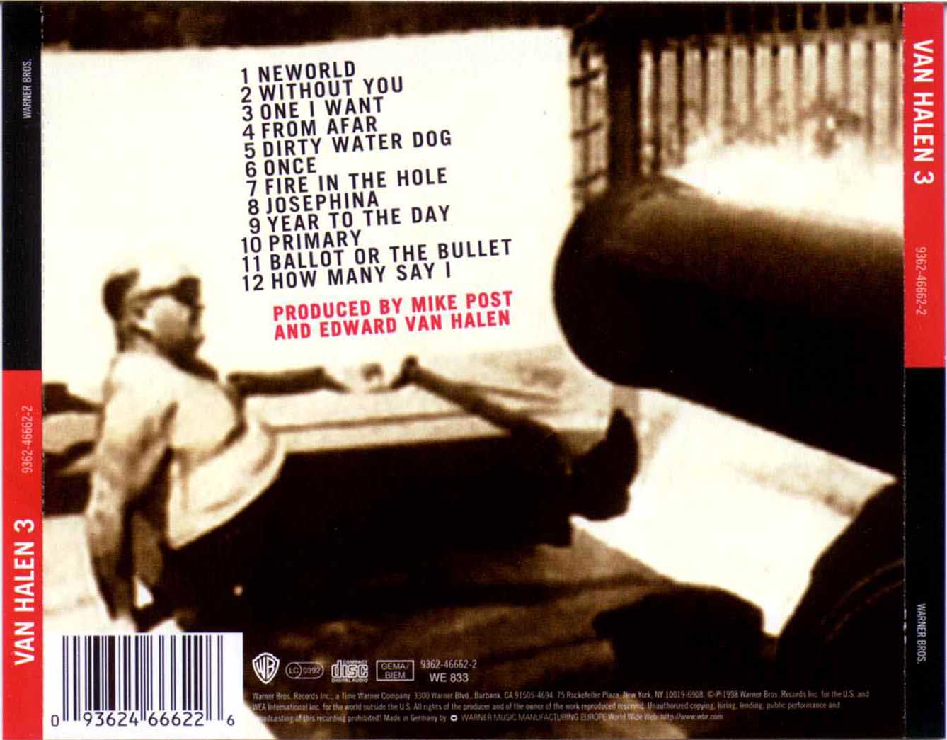 Classic Rock Covers Database: Van Halen - Van Halen III (1998)