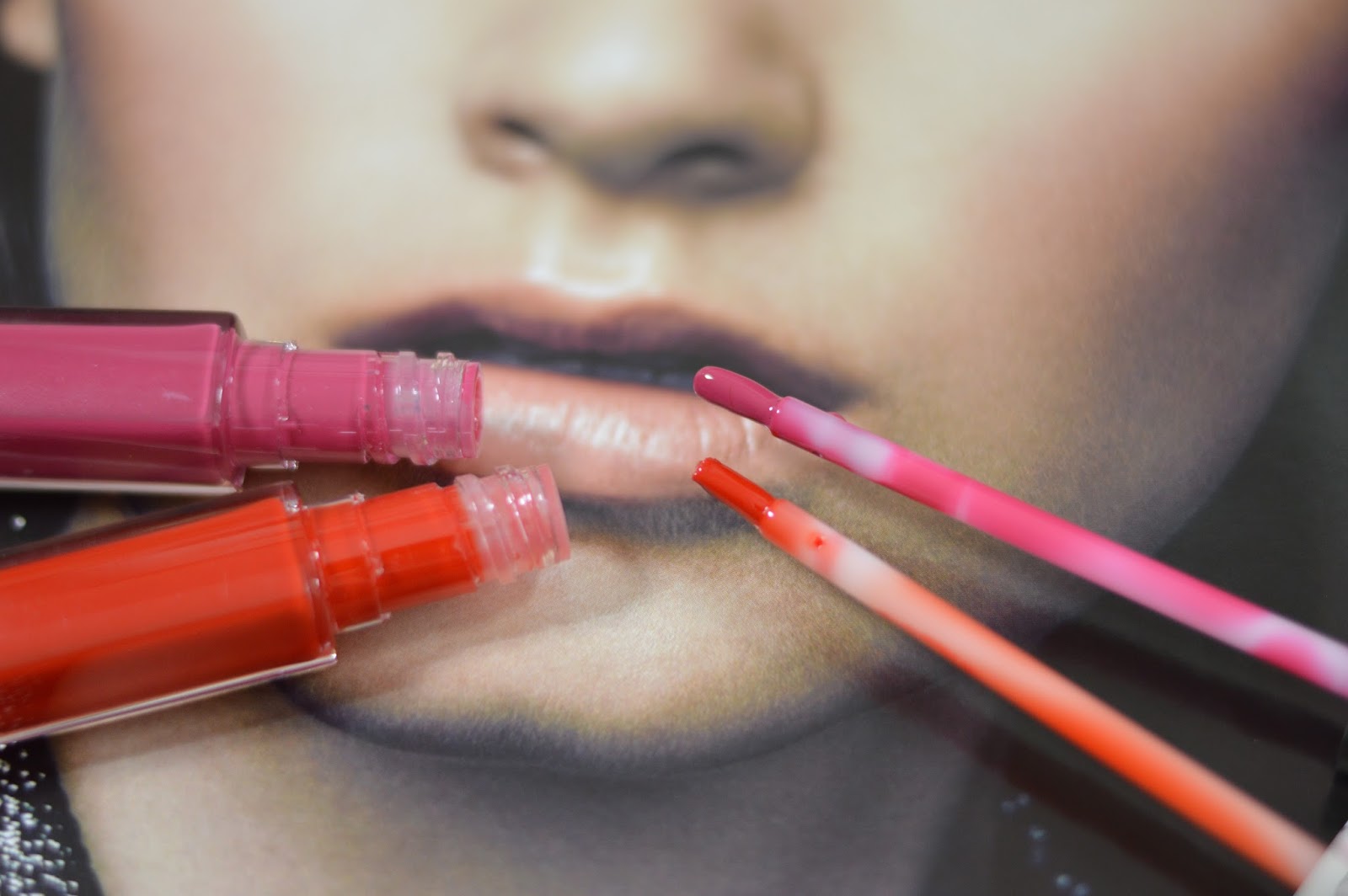 Revlon Ultra HD Lip Lacquer in 500 HD Garnet & 560 HD Fire Opal