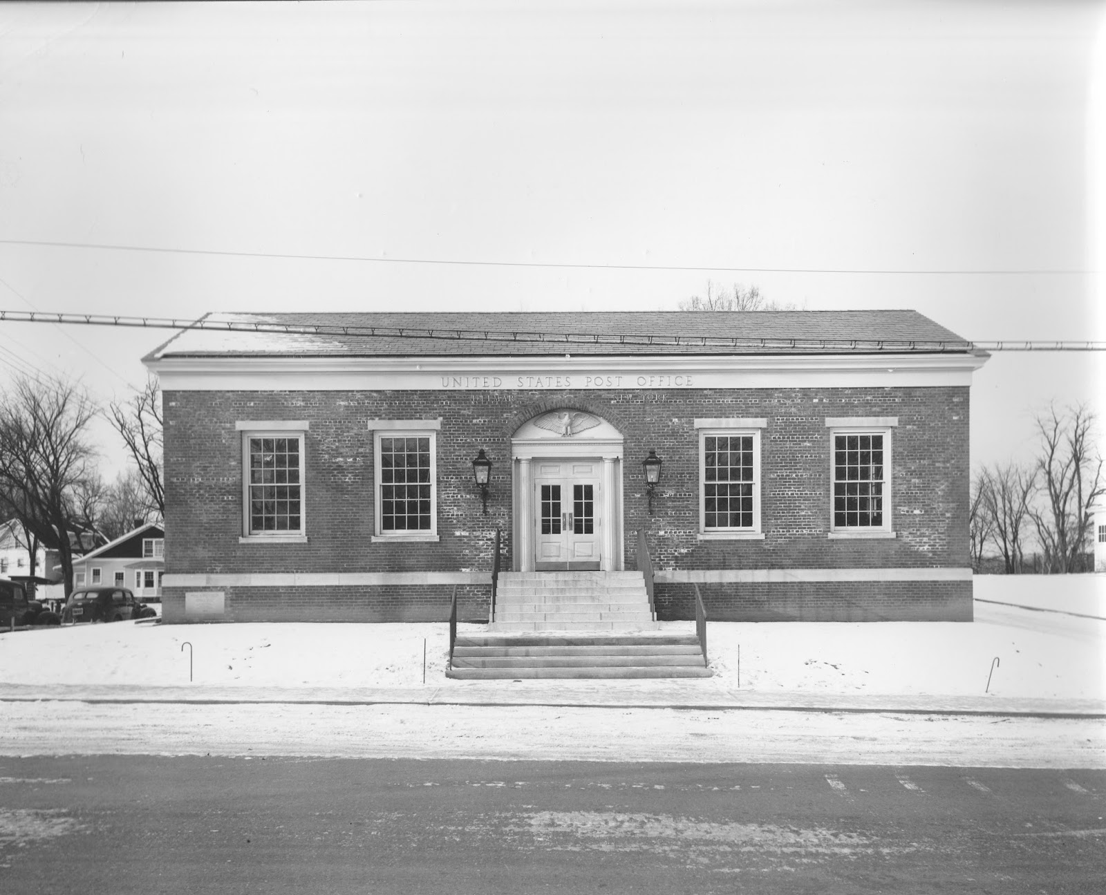 Bethlehem NY History: The Delmar Post Office under construction