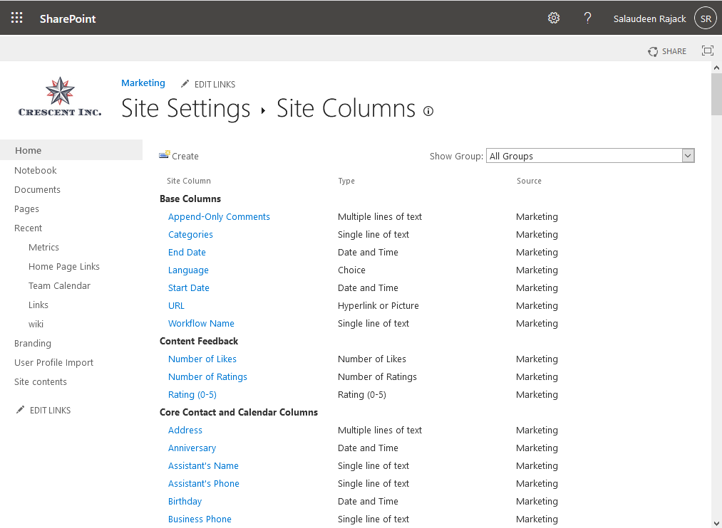 SharePoint Online: PowerShell to Get Site Columns - SharePoint Diary