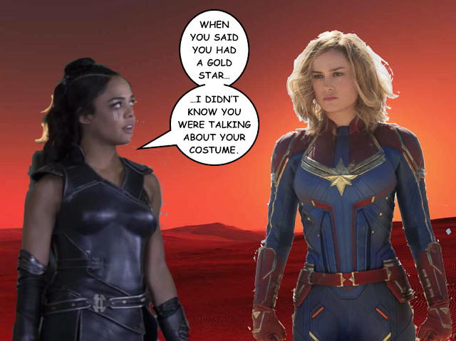 Supercorp Photo Cartoons: Guest Appearance by Captain Marvel and Valkyrie