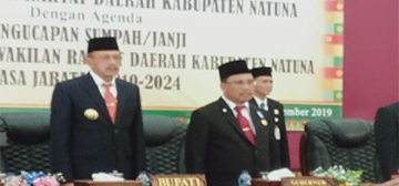 20 Anggota DPRD Natuna Periode 2019-2024 Resmi Dilantik