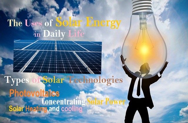 Types of Solar Energy Technologies and The Uses of Solar Energy in ...